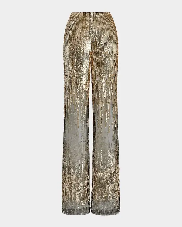 Ralph Lauren Bradlee Embellished Tulle Pant
