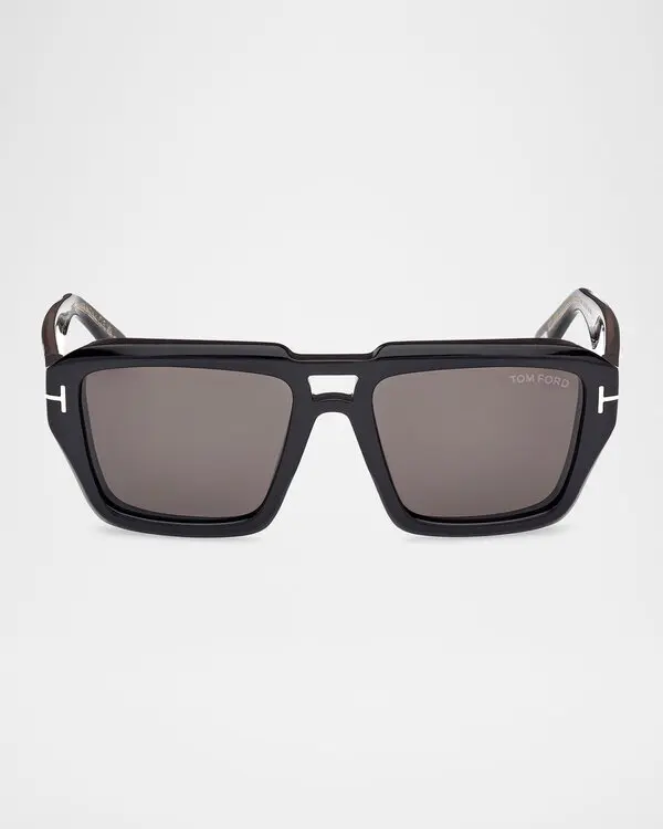 TOM FORD Acetate Rectangle Sunglasses