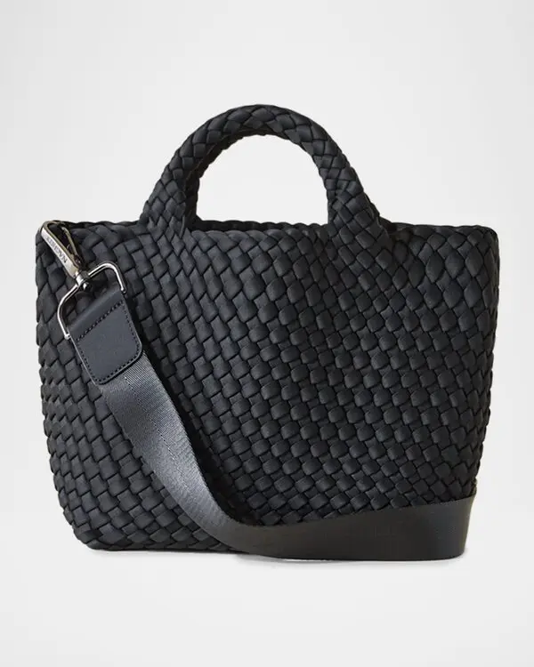 NAGHEDI St. Barths Small Woven Tote Bag - Onyx