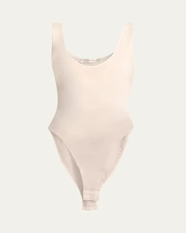 THE ROW Mandie Scoop-neck Sleeveless Bodysuit - Ivory