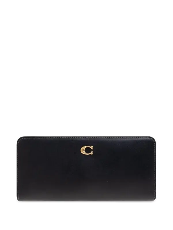 Coach Logo-plaque Wallet - Black