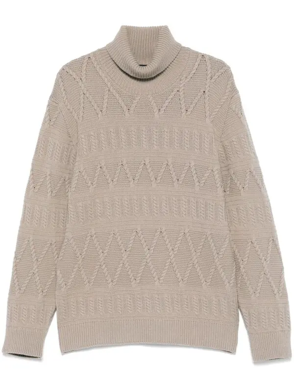 Zegna Wool Roll Neck Sweater