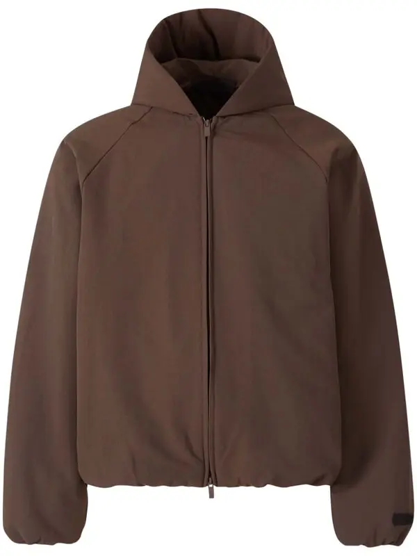Fear Of God Hooded Bomber Jacket - Brown