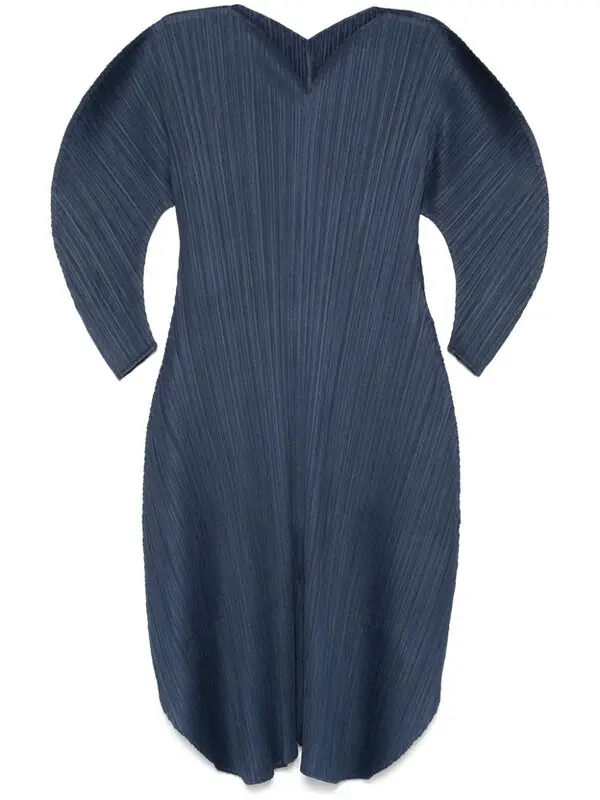 Issey Miyake Wormhole Midi Dress - Blue