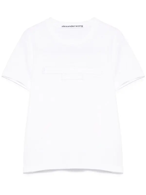 Alexander Wang Logo-embossed T-shirt - White