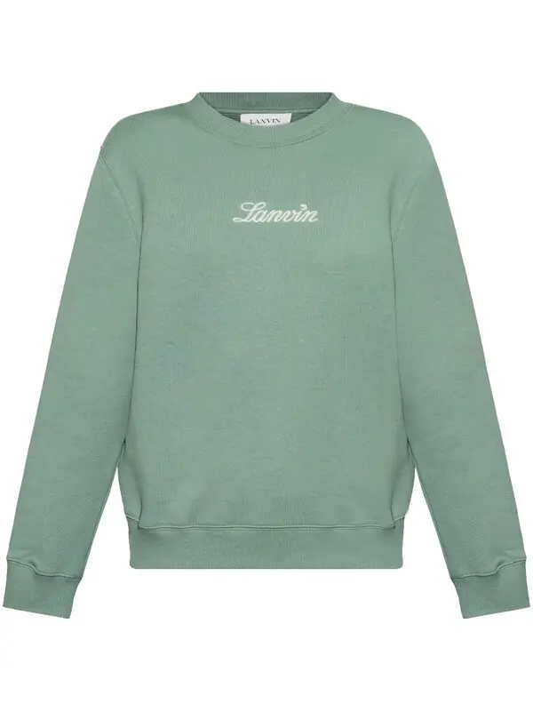 LANVIN Logo-embroidered Sweatshirt - Green