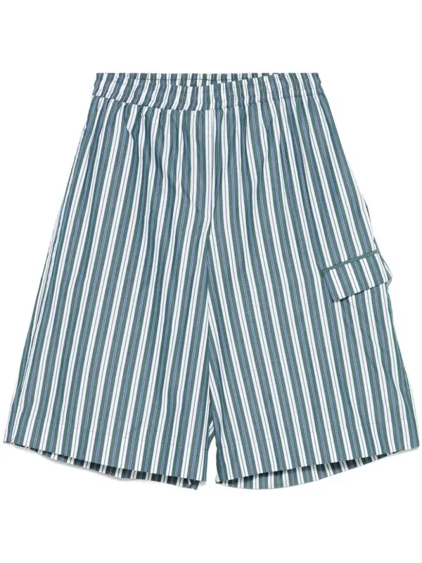 Remain Birger Christensen Poplin Striped Shorts