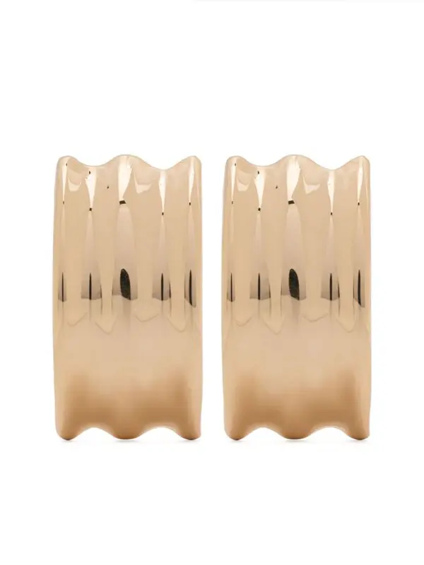 SELF-PORTRAIT Ridged Earrings