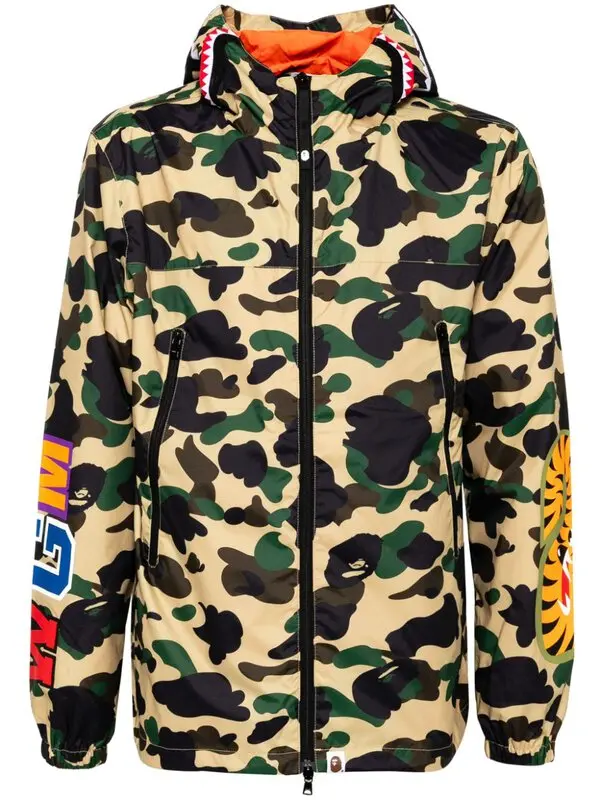 A BATHING APE® Camo Shark Hoodie Jacket