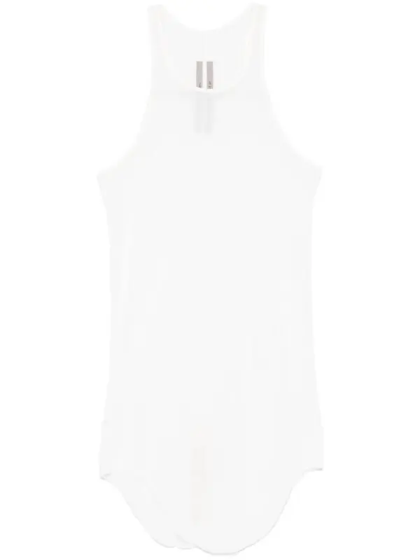 Rick Owens Ribbed Tank Top - White