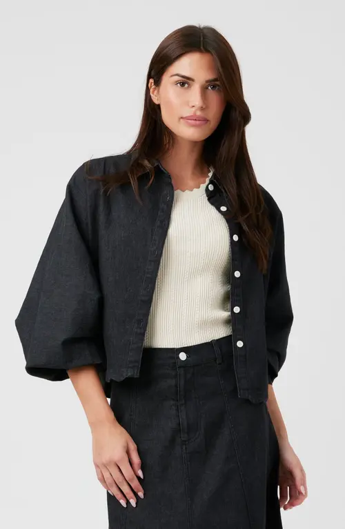 BY TESS COLLECTION Raya Denim Blouse And Skirt Set