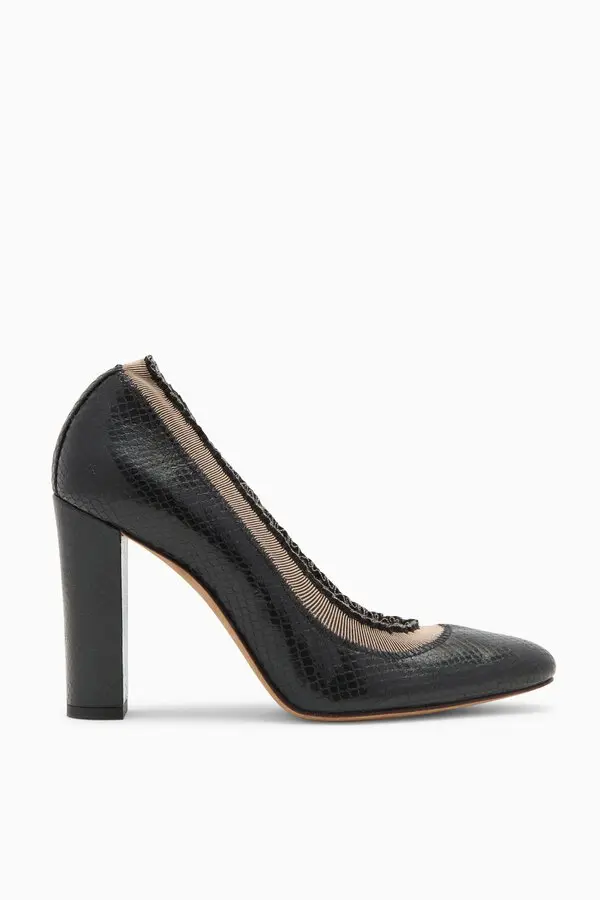 Ulla Johnson Elise Ruffle Leather Pumps