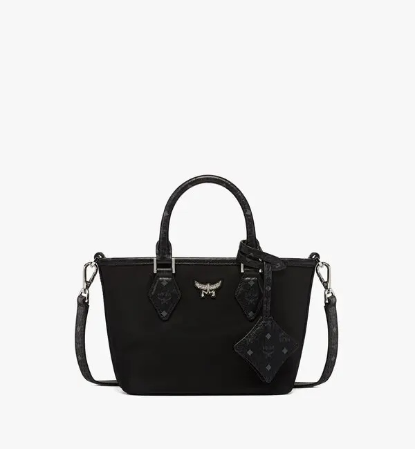 Mcm Recycled Nylon Shopper - Black
