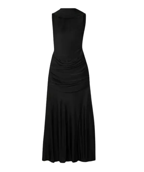Loewe Embellished Draped Jersey Gown