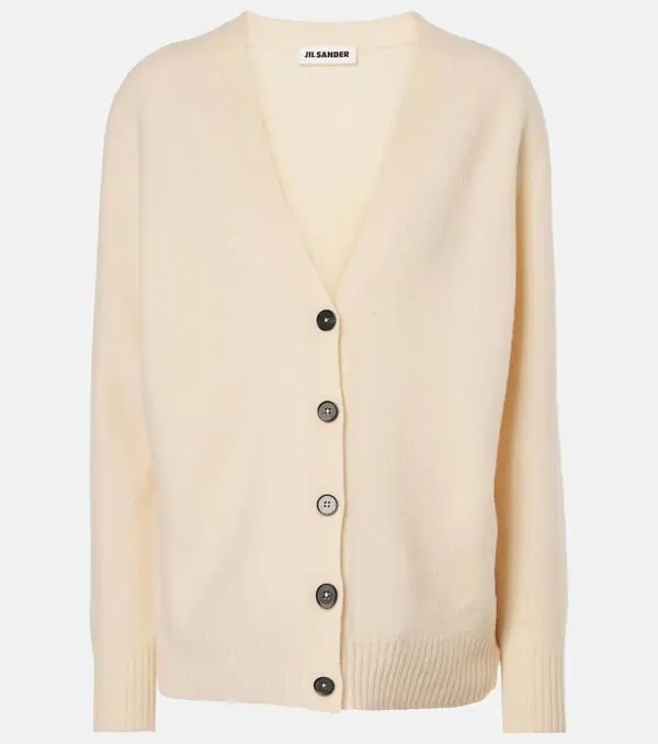 JIL SANDER Wool Cardigan - Beige