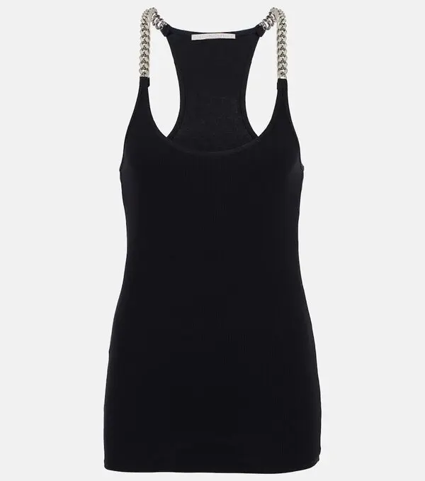Stella McCartney Cotton-blend Tank Top - Black