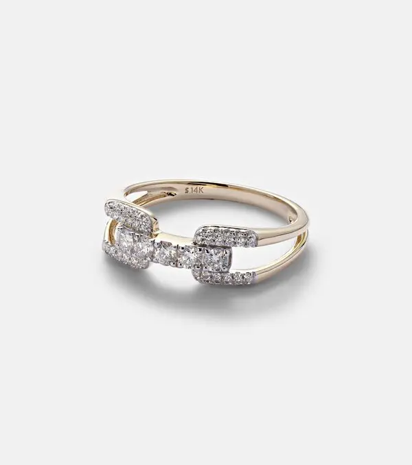 STONE AND STRAND Harness 14kt Diamond Ring