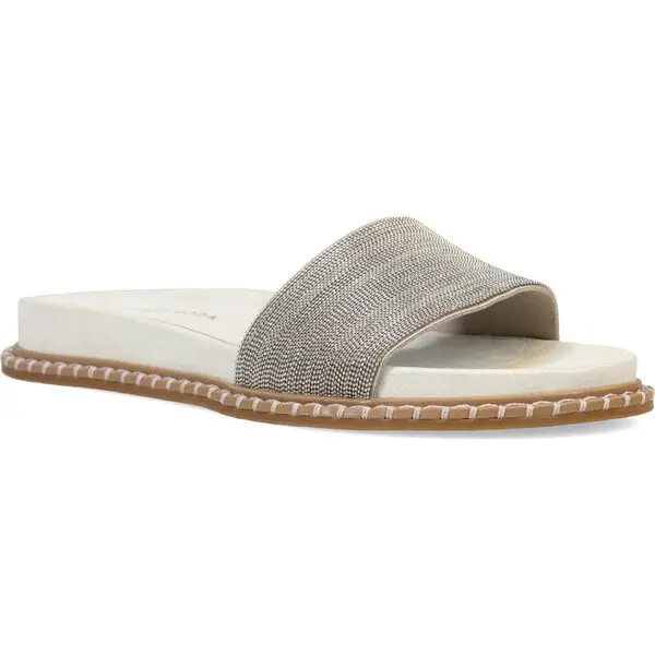 Pelle Moda Nyra Slide Sandal - Silver