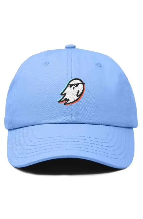 DALIX Ghost Life Embroidered Cap - Light Blue