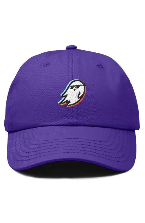DALIX Ghost Life Embroidered Cap - Purple