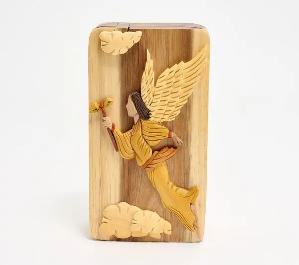 CARVER DAN'S Healing Angel Puzzle Box