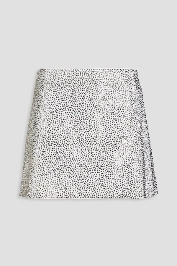 Alice + Olivia Riley Crystal-embellished Mini Skirt