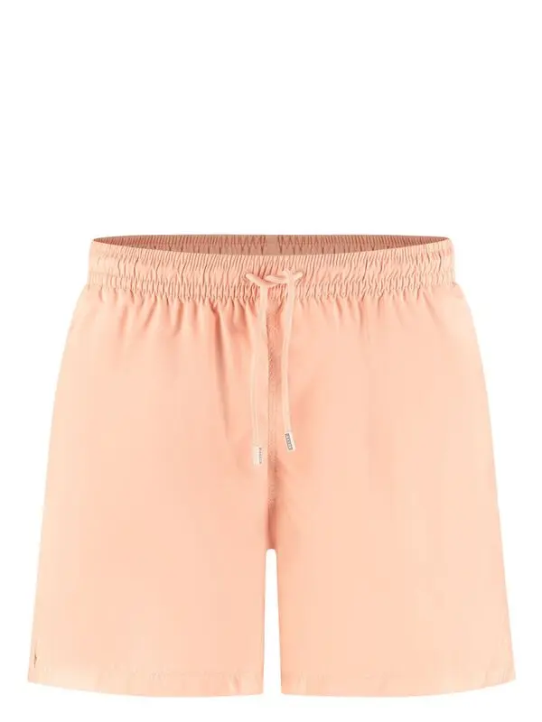 Fedeli Logo-patch Swim Shorts - Orange