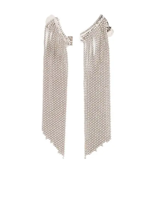 Fabiana Filippi Fringed Cuff Earrings - Silver