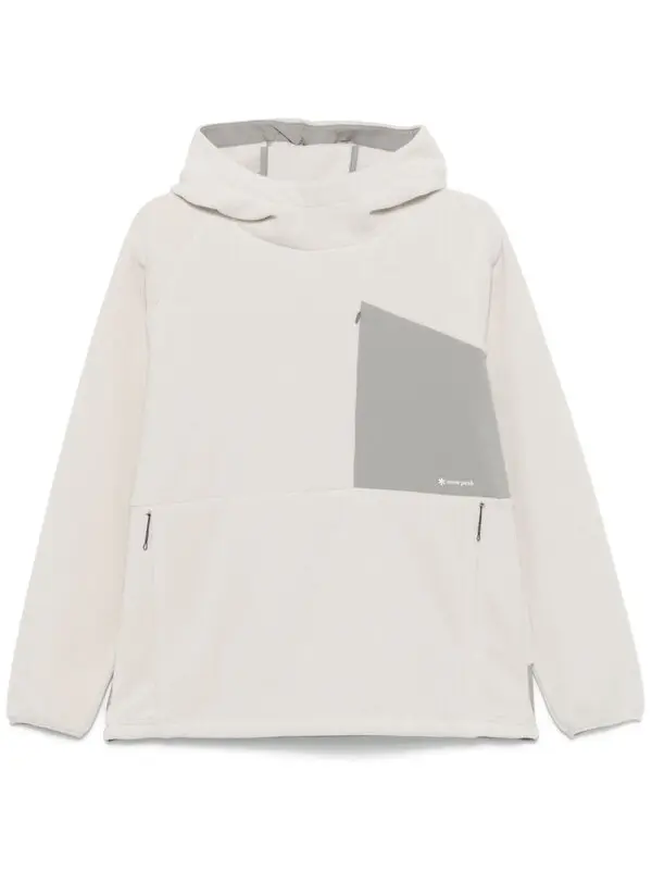 Snow Peak Double Face Fleece Hoodie In White - 65% Off | Editorialist