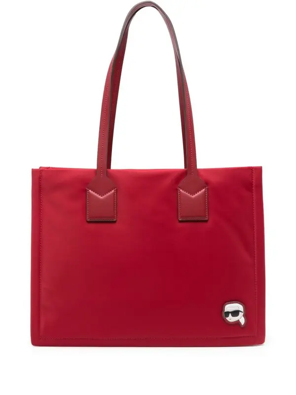Karl Lagerfeld Ikon Medium Tote Bag - Red