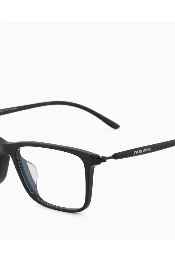 Giorgio Armani Rectangular Eyeglasses - Black