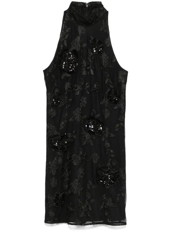 Remain Birger Christensen Floral-embroidered Mini Dress