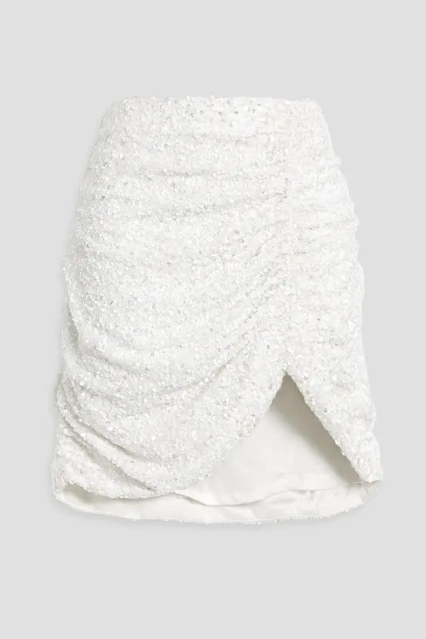 Retrofete Celestia Sequined Mini Skirt