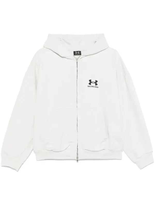 Balenciaga X Under Armour® Zip-up Hoodie - White