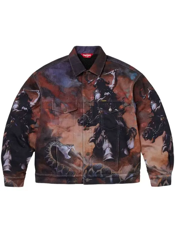Supreme Frazetta Jacket - Brown