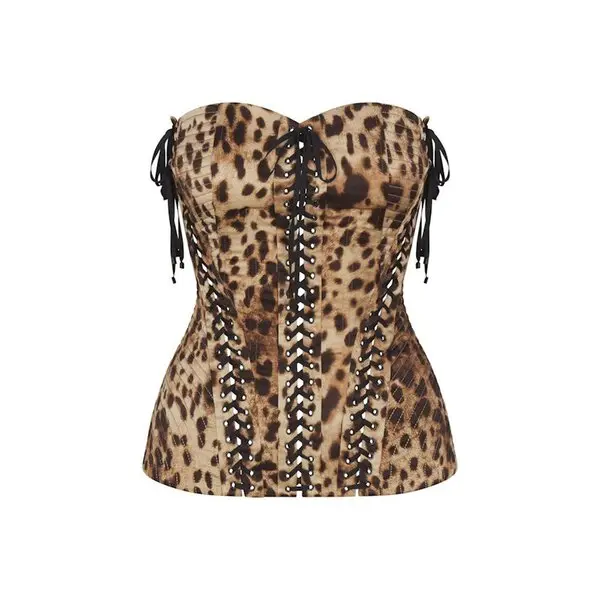 SKIMS X Dolce&gabbana Silk Lace Up Corset