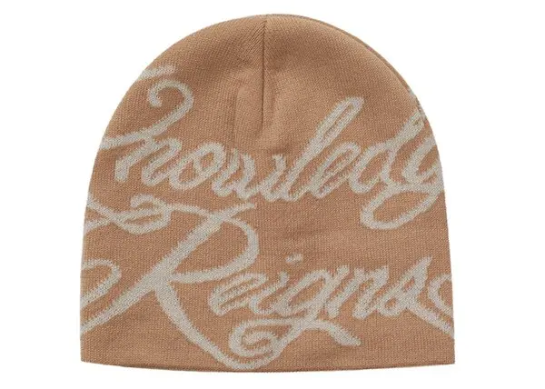 Supreme Knowledge Reigns Beanie - Tan