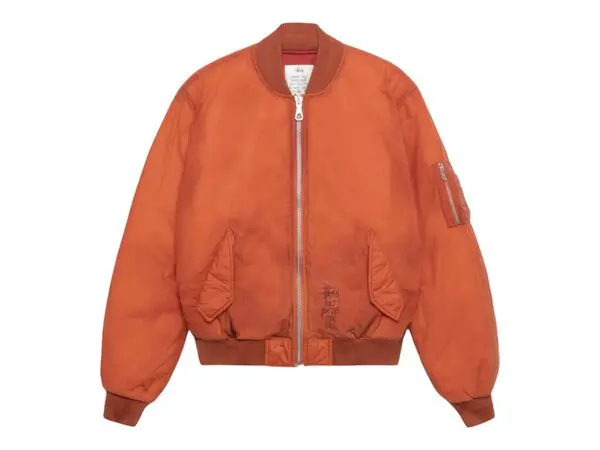 StÜssy Waxed Built Bomber Jacket - Rust