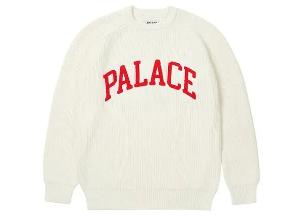 PALACE Collegiate Knit - White