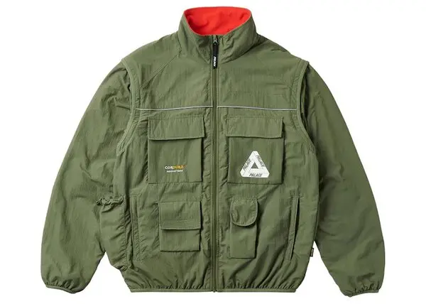 PALACE Cordura Rs Zip Off Jacket - Olive
