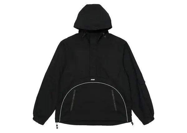 PALACE Deflector 1/2 Zip Jacket - Black