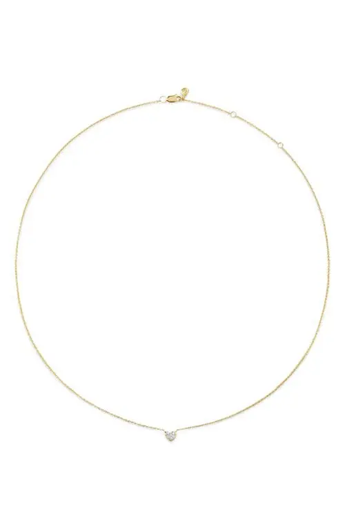 Monica Vinader Mini Heart Lab-grown Diamond Necklace