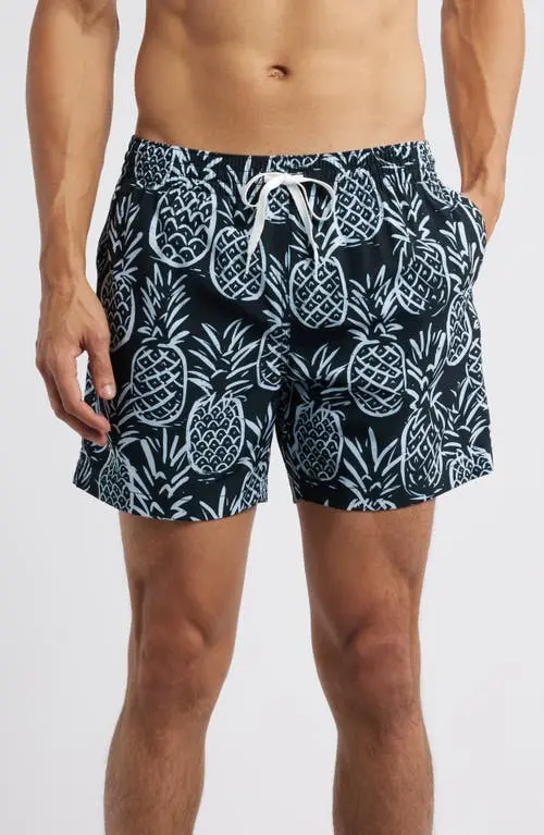 CHUBBIES The Midnight Thigh Napples 5.5-inch Swim Trunks - Black
