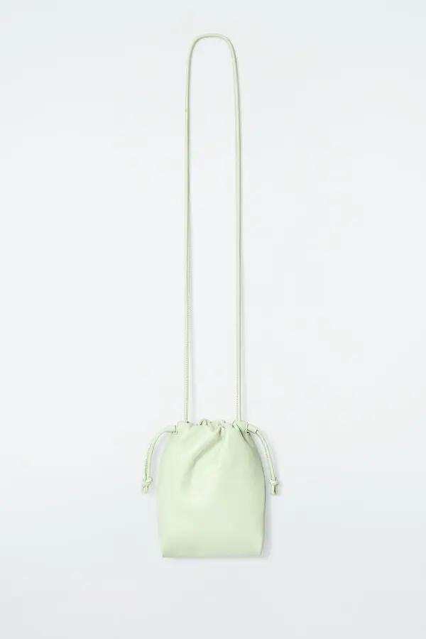 Cos Cavatelli Leather Pouch - Green