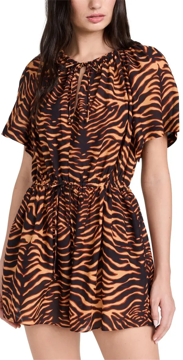 Ulla Johnson Valeria Coverup Romper - Tigre