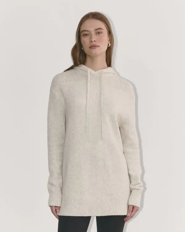 Everlane Oversized Plush Cotton Hoodie - Heathered Oat