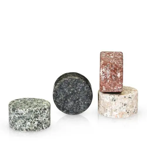 VISKI Glacier Rocks Multi-color Granite Stones Set Of 4