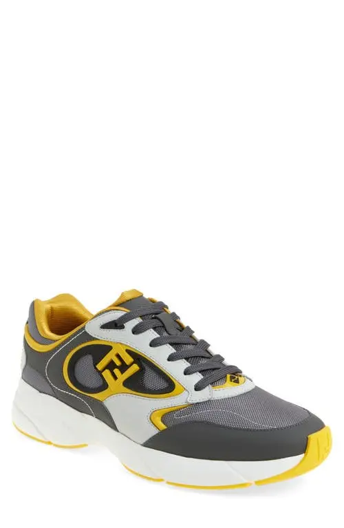 Fendi Forward Low Top Sneaker - Silver Senap