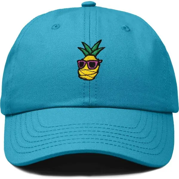 DALIX Pineapple Embroidered Cap - Teal