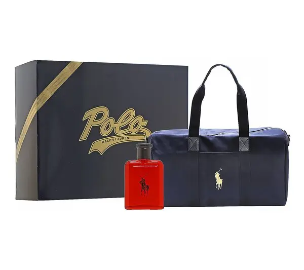 Ralph Lauren Polo Red Edt & Duffle Bag Set